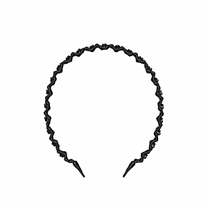 invisibobble HairHalo The Adjustable Headband - True Dark Sparkle - Hairbands Made for Everyone -Worn All Day with No Pain or Uncomfortable Pressure