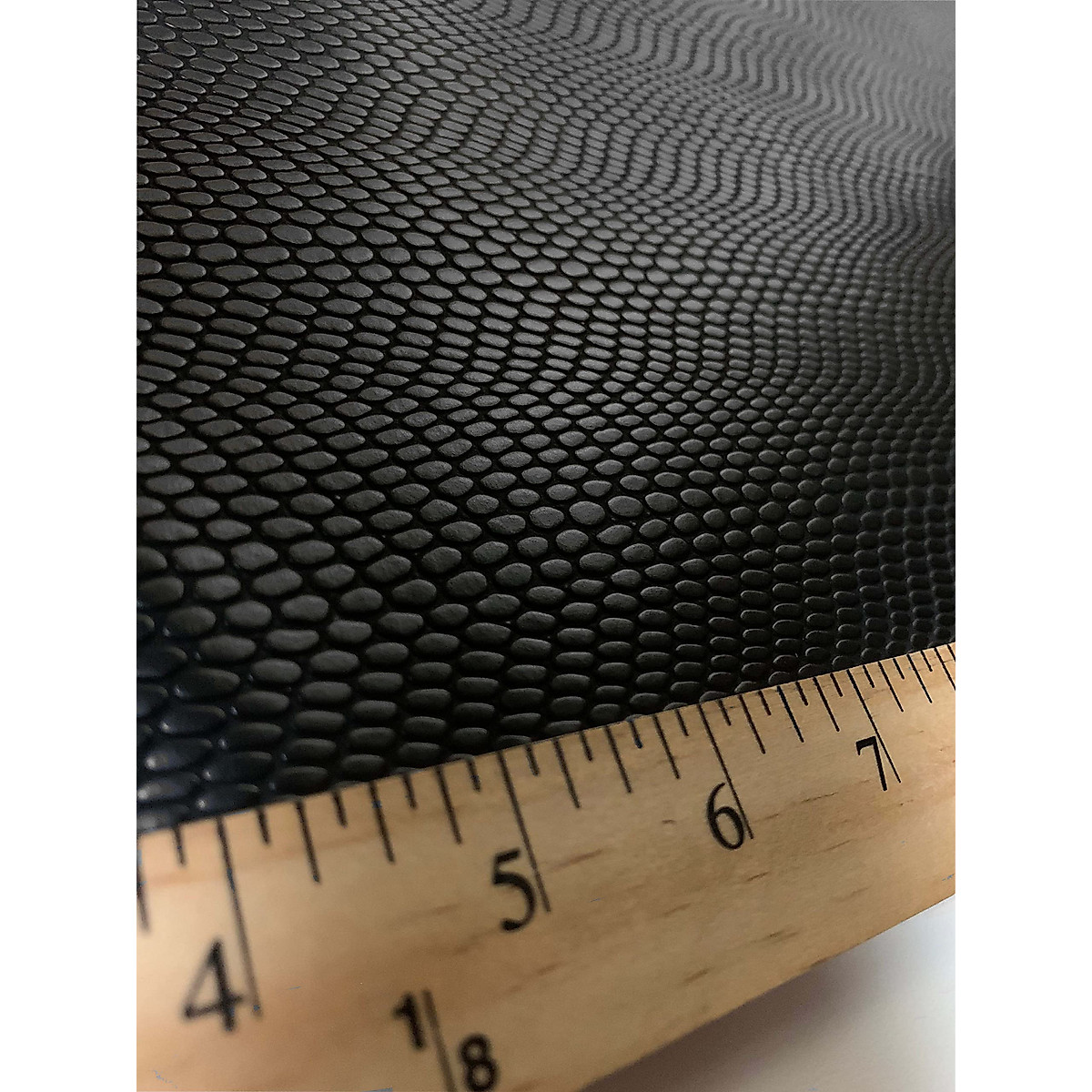 Fabric Empire Vinyl Upholstery Fabric Embossed Texture Snake Fake Leather Material for Bags Purses Shoes Apparel 54" Wide/Sold by The Yard (Mamba, Black)