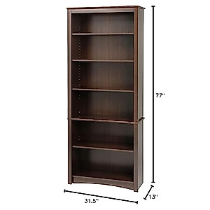 Prepac Home Espresso 6-shelf Bookcase