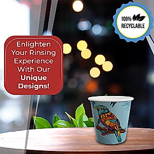 Art Kups [ 2.5 oz - pack of 300 ] Paper Cups - Small Recyclable Bathroom Cups | Disposable Mini Mouthwash Cups | Espresso | Rinse & Gargle Cups for Kids | Party Cups | Doesn't fit into Dixie dispenser