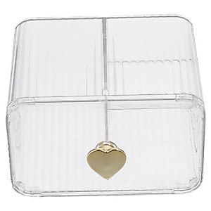 hobbyme Lipstick Holder Cotton Swab Holder Bathroom Jars With Lids Set Apothecary Jar Dispenser For Cotton Ball, Cotton Swab, Cotton Round Pads,Floss