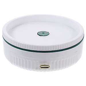 Zerodeko Rotating Spice Rack Kitchen Holder Makeup Holder Round Rotating Organizer Tray Cabinet Organizer Plastic Serving Tray Kitchen Seasoning Holder White pp to Rotate Desktop Food