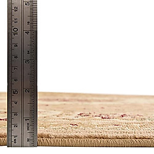 Unique Loom Versailles Collection Traditional Classic Medallion Motif Area Rug (2' 7 x 10' 0 Runner, Tan/ Ivory)