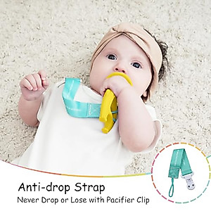 Baby Teething Toys for Babies 3 Months and Up with Attachable Clip, Mombella Elephant Teethers for Infant 3 Month+, Durable Silicone Newborn Soothing Biting Toys for Baby, BPA Free, Yellow