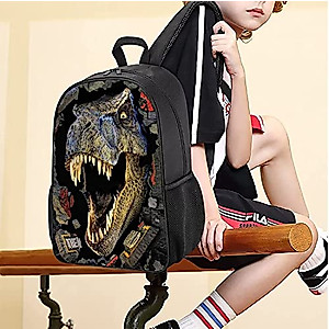 Cute Cartoon Printed Backpack, Simple Classic Movie Pattern Casual Laptop Backpack With Pencil Case