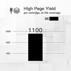 BeOne 812XL Ink Cartridge Remanufactured Replacement for Epson 812 XL 812XL T812 T812XL 2-Pack to Use with Workforce Pro WF-7820 WF-7840 EC-C7000 Printer (2 Black)
