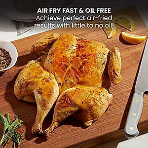 Chefman TurboFry Touch Air Fryer, 8-Quart Family Size, One-Touch Digital Controls for Healthy Cooking, Presets for French Fries, Chicken, Meat, Fish, Nonstick Dishwasher-Safe Parts, Black