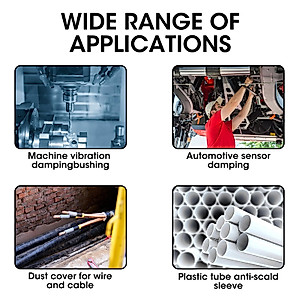 Jawfait 10Pcs Screw Drive Coupler Part for LiftMaster, Garage Door Opener Coupler Sprocket Parts, Black Shock-Absorbing Rubber Sleeve Compatible with LiftMaster Chamberlain Garage Door Opener