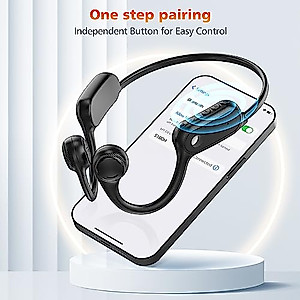 Bone Conduction Headphones, 2 in 1 Open-Ear Wireless Sports Headphones and MP3 Player, 10H Playtime & 8G Memory Card, Bluetooth 5.2 Wireless Earphones Waterproof for Running, Biking, Hiking, Gym