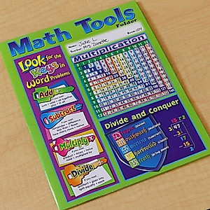 Really Good Stuff Intermediate Math Resource 4-Pocket Folders - Set of 12