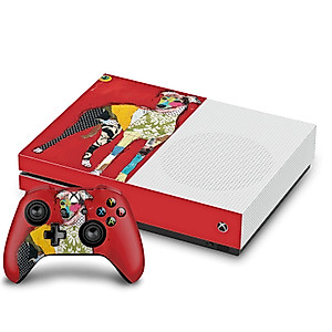 Head Case Designs Officially Licensed Michel Keck Greyhound Art Mix Matte Vinyl Sticker Gaming Skin Case Cover Compatible With Xbox One S Console and Controller Bundle