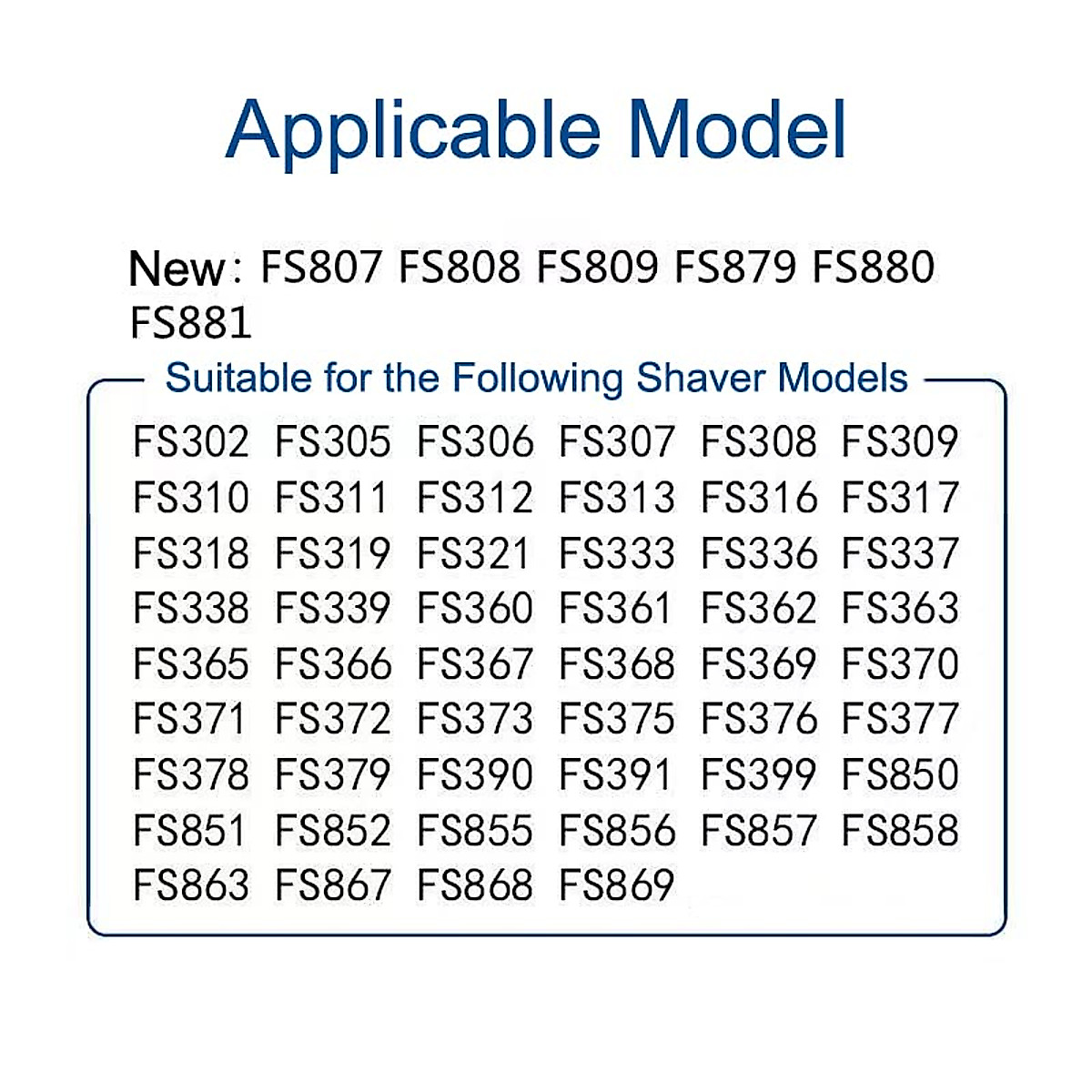 TorSor 6 Pack Electric Shaver Blade Heads Replacement for Flyco Shavers FS302US FS370US FS306US FS807 FS808 FS809 FS863 FS867 FS868 FS869 Rotary Razor Head Shaving Blades Spare Parts Trimmer