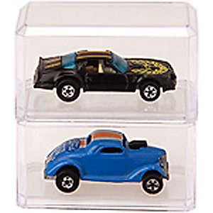 Pioneer Plastics 164C Clear Plastic Display Case for 1:64 Scale Cars, 3.5" W x 1.625" D x 1.75" H (Mailer Box), Pack of 3
