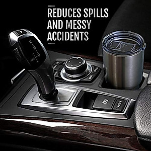 2 Splash Proof 30 oz, Spill Resistant With Slider Closure, fit Yeti Lids, Old Rtic Lids, Ozark Lids Sliding Replacement 2 Lids For Tumbler, Open - Close Slide Lids, Straw Friendly by Weierken