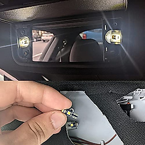 BlyilyB 10-Pack T5 37 74 LED Bulb With Twist Lock Socket PC74 PC37 Dashboard Instrument Panel Gauge Cluster Light