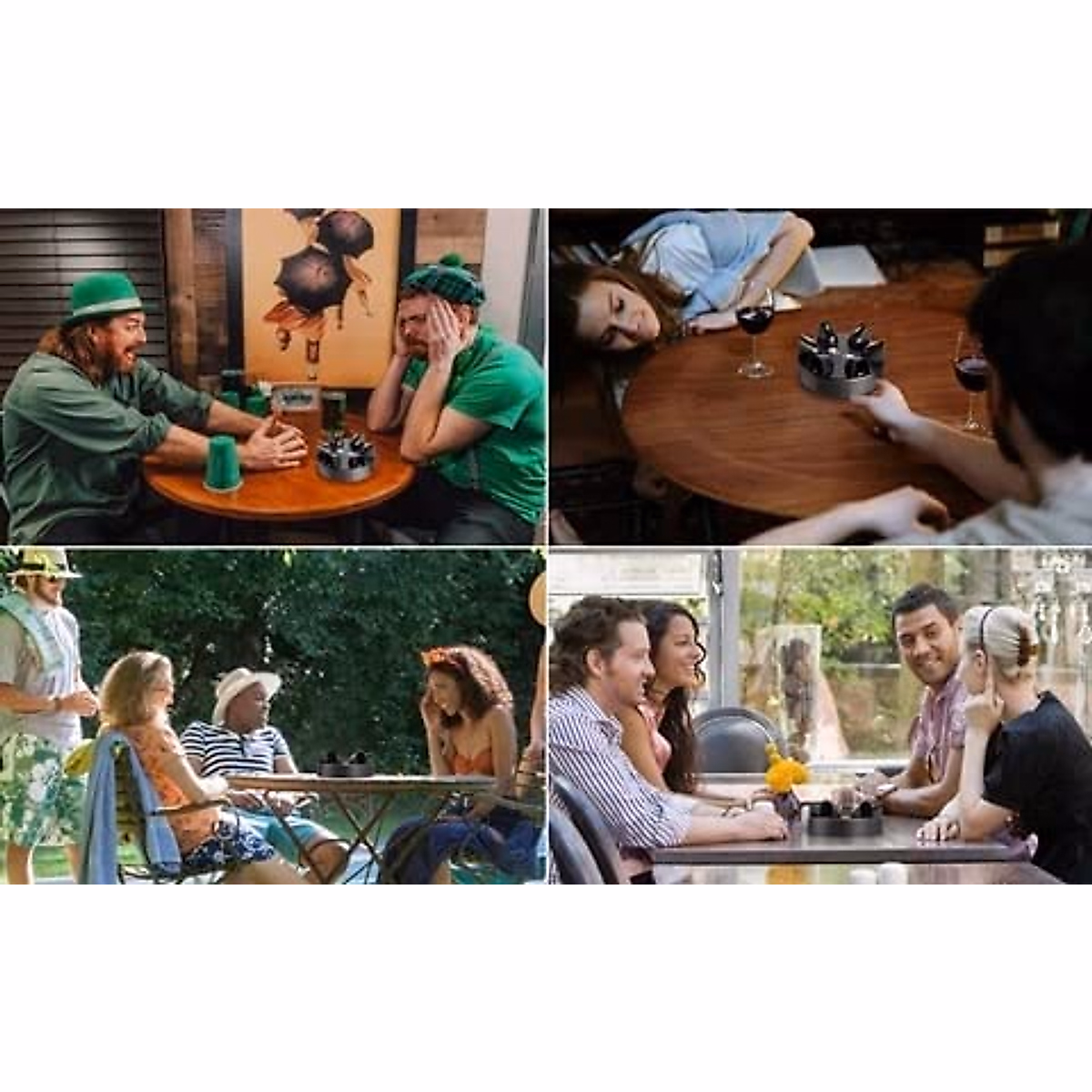 Shock Roulette Party Game - Electric Finger Lie Detector, Test Shock Finger Game, Lucky Electric Shock Six-Finger Heartbeat Lie Detector, The Cogs of Fate Party Shot Drinking Game (1 pc)