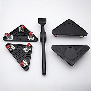 Kokiya Furniture Mover Furniture Lifter Furniture Sliders Moving and Lifting System Furniture Dolly for Washing Machine Cabinet, Triangle