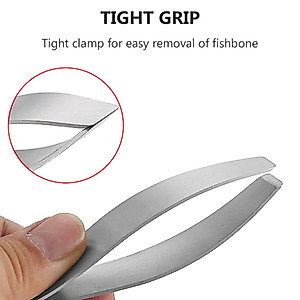 ARFUKA Fish Scaler Stainless Steel Fish Scale Remover with Bottle Opener, Fish Descaler Tool and Fish Bone Tweezer Seafood Tool Set Pack of 2