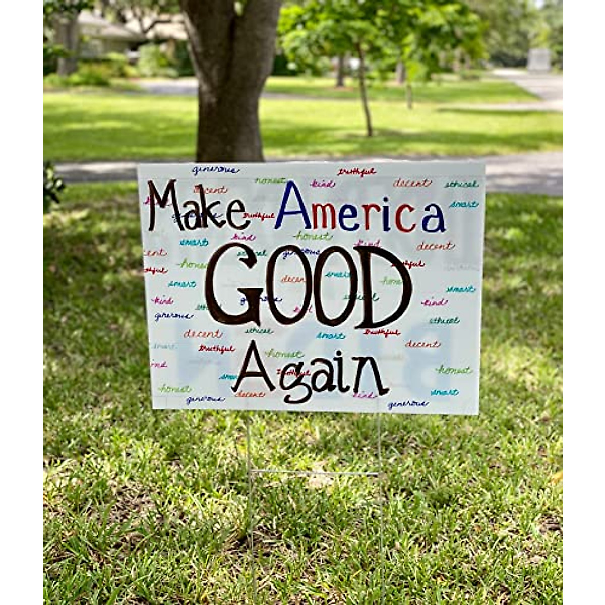 Blank Yard Signs with Stakes 3 Pack, 12x18" White Corrugated Plastic Lawn Sign for Outdoor Garage Sales, Parties, Businesses, Clinics, Real Estate, Construction, Political, Graduations, Birthday Decor