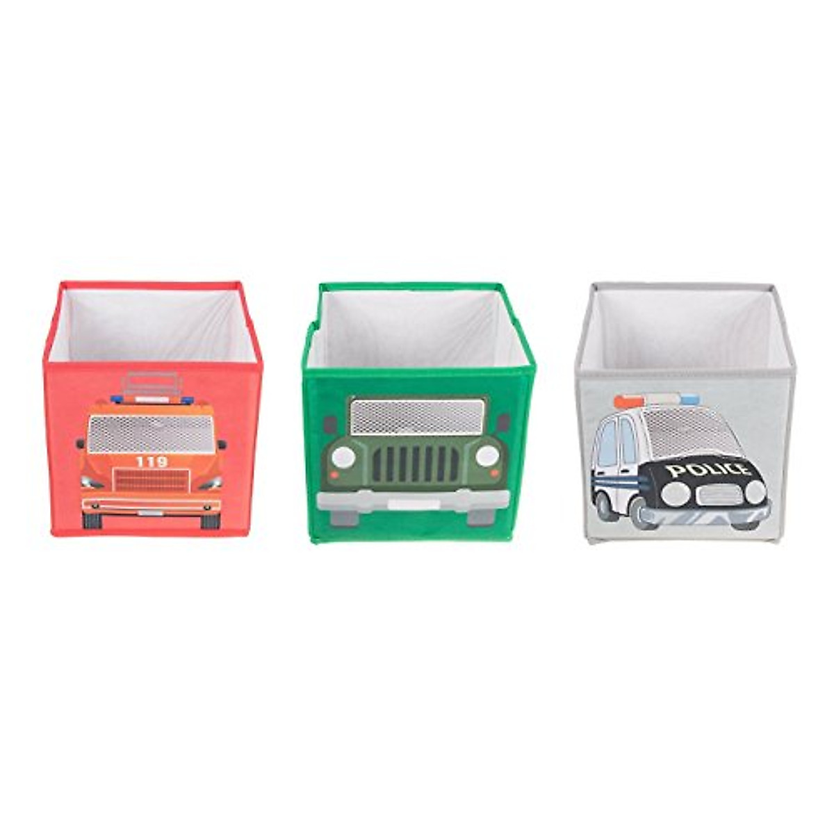 Clever Creations Vehicle Variety Collapsible Storage Organizer Storage Box Folding Storage | Perfect Size Storage Chest for Books, Shoes & Games