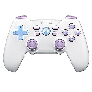 BEITONG BAT4 Wireless PC Game Controller,Dual Vibration Retro Gamepad Joystick for Windows 7 8 10 11/Steam/Simulators/Android TV Gaming (Bat 4 (Ice Cream))