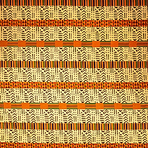 Kente African Print Fabric (19009-1) 100% Cotton 44'' Wide Sold by The Yard