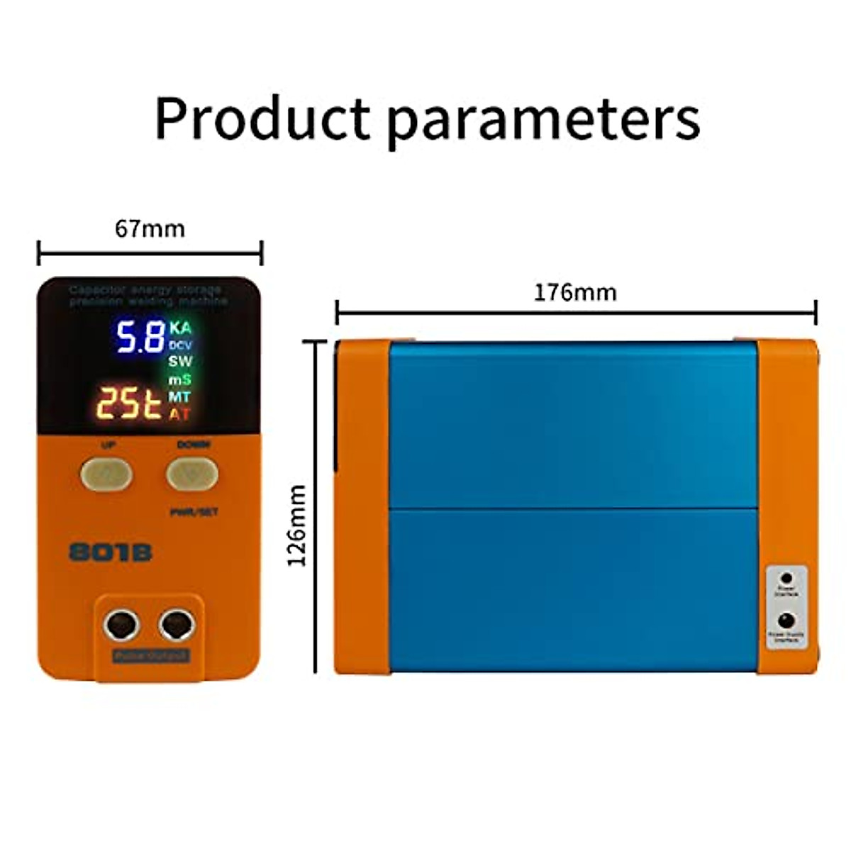RCBDBSM Battery Spot Welder Capacitor Energy Storage Pulse Welding Machine, 11.6 KW Industrial Energy Storage Battery Welding Machine for 18650, 21700 Lithium Battery Pack Building
