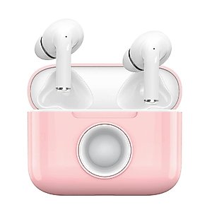 Chof A3 Wireless Earbuds Bluetooth Call Noise Cancelling Ear Buds with Microphones, Auto Pairing in Ear Headphones, 36H Playtime, Premium Stereo Earphones for Sport Home Office Pink