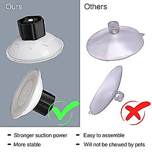 Topmart Strong Suction Cups for Cat Window Perch, for Cat Window Hammock,for Cat Window Resting Seat ,Up to 30lbs (2 Pack)