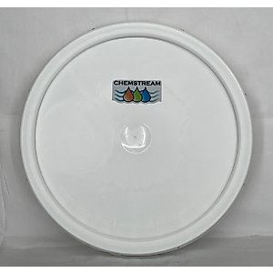 CHEMSTREAM White Reusable Solid Lid for 3.5, 5, 6 & 7 Gallon Buckets |BPA Free |Food Grade | High Density Polyethylene (HDPE) |Tamper Evident Tear Strip | 1 Pack