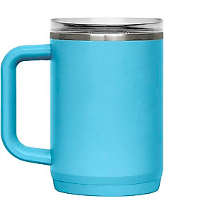 CamelBak Thrive Leak-Proof 16 oz Mug, Insulated Stainless Steel - For travel, coffee, tea, hot beverages - Spill Proof - Cup-holder Compatible, Nordic Blue