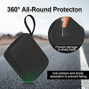 HuiJuKeJi Mini Inkless Printer for iOS&Android with Hard Protection Portable Storage Case,Bluetooth Thermal Pocket Printer with 11 Rolls of Thermal Paper＆Sticker to Print Photo Receipt