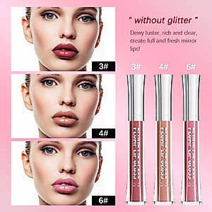 ibcccndc Lip Plumper Plumping Lip Gloss Hydrating Nourishing Lip Oil Red Liquid Lipstick Lip Care Products Mineral Oil Clear Lipgloss (4)
