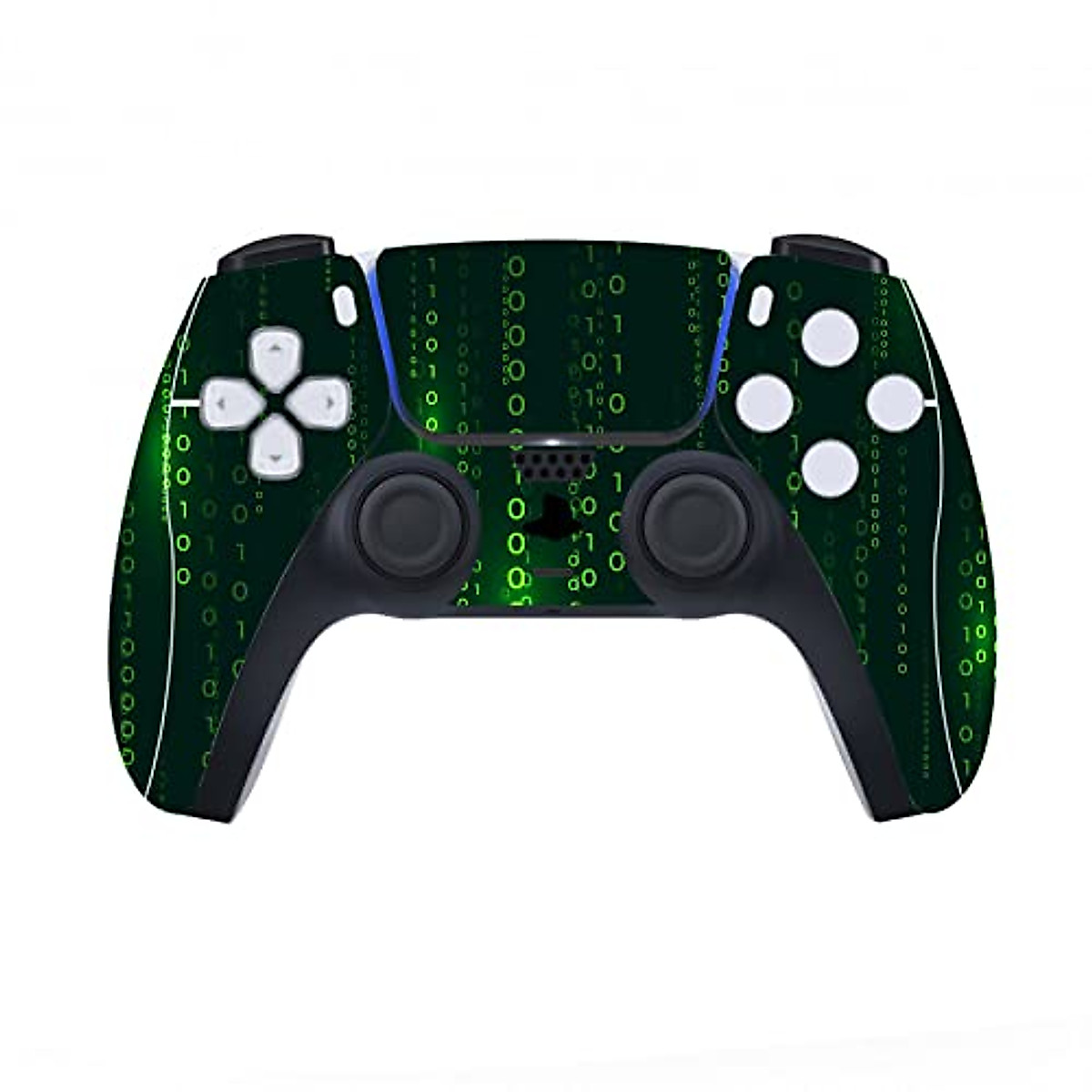 PlayVital Skin Decal for ps5 Console Disc Edition, Full Set Sticker Wrap Vinyl Decal Cover for ps5 Controller & Charging Station & Headset & Media Remote - Messy Code