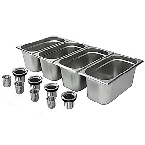 Standard 4 Compartment Sink Set & Hand Washing for Concession Stand Food Trailer