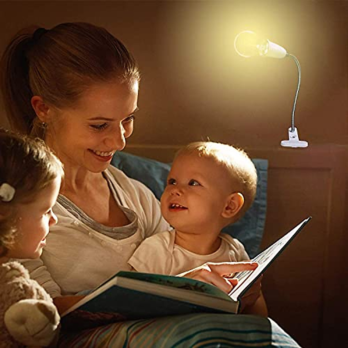 E26/E27 Clip Desk Lamp Holder,2 Pack Flexible Neck Light Bulb Socket,LED Table Light Adapter with On/Off Switch,6.8ft Cable Lighting Fixture,Reading Light Plant Grow Light with Adjustable Gooseneck