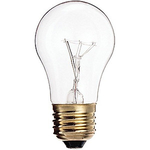 KOR (Pack of 6) 25A15/CL - 25-Watt A15 Incandescent Appliance Bulb - Clear Finish - Medium (E26) - Standard US Size Household Base 25W