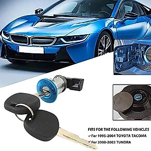69058-35140 69058-26030 69058-34020 Fuel Door Lock Cylinder &2 Keys Compatible with 1995 Toyota Tacoma SR5 Extended Cab Pickup 2-Door 3.4L 3378CC V6 Gas DOHC Naturally Aspirated