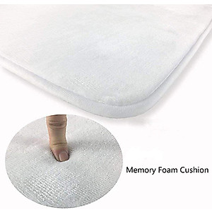 ZKJSMGS Geometric Bath Mat Red Grey Black White Geometry Stripe Abstract Wave Mid Century Modern Geo Contemporary Bath Rugs for Bathroom Kitchen,17.8x29.5 Inch