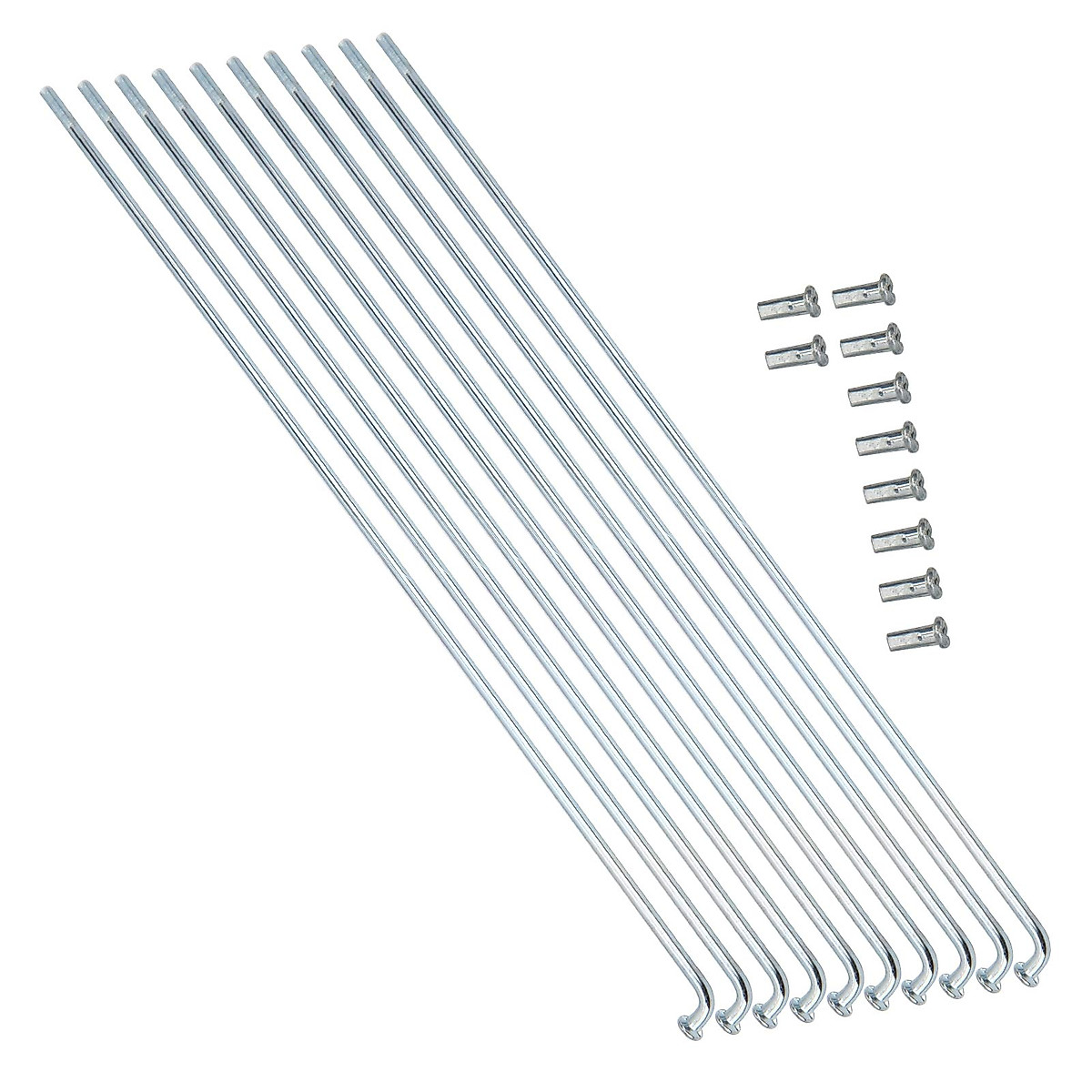 VGEBY 10pcs/Set 13G 80mm-310mm Mountain Bike Spokes Stainless Steel Spokes Bicycle Tricycle Accessories(190MM)