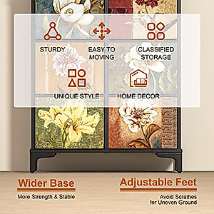 Tall Dresser for Bedroom W/ 8 Fabric Drawers, Sturdy Drawer for Clothing Dresser, Organizers and Storage Drawers for Living Room, Nursery, Closet, Hallway (8-Drawer)