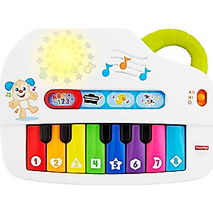 Fisher-Price Laugh & Learn Baby Toy Silly Sounds Light-Up Piano With Learning Content & Music For Ages 6+ Months