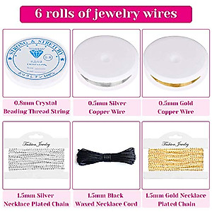 Jewelry Making Kits for Adults, Shynek Jewelry Making Supplies Kit with Jewelry Making Tools, Earring Charms, Jewelry Wires, Jewelry Findings and Helping Hands for Jewelry Making and Repair