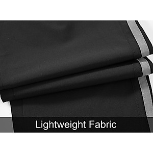 BGOWATU Men's Sweatpants Zipper Pockets Lightweight Exercise Pants Running Workout Sports (Black US L)