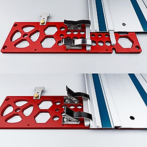 13.4inch Track Saw Guide Rail Square,90° Right Angle Track Saw Square - Compatible with Festool & Makita Guide Rail - Easy-Install Circular Saw Accessories for Precise Cuts(Upgraded)