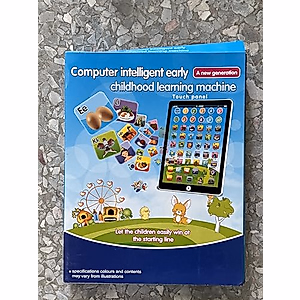 Kids Learning Pad/Tablet Interactive Toddler Toys with Words Numbers Alphabets Music Electronic Educational Toy for Preschool Boys & Girls 3-8 Years Old (Blue)