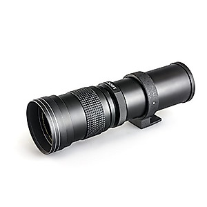 Opteka 420-1600mm f/8.3 HD Telephoto Zoom Lens Bundle Package includes 2X Teleconverter + 5 Piece UV-CPL-FL-Macro 10x-ND4 Filters + Tulip Hood + Cap Keeper + Lens Pen + Cleaning Kit for Canon EOS 5D Mark II III 2 3 5DM2 5DM3, 1D Mark 3 4 III IV 1Dx 1D X,