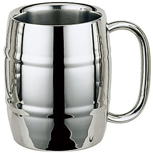 UName Double Wall Stainless Steel Barrel Mug,430ml,15oz UN020