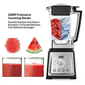 Blenders for Kitchen, Professional Countertop Blenders for Smoothies/Ice Shakes with 8 Adjustable Speeds 4 Preset Programs, 70Oz 1450W High Speed Commercial Blender, 30000RPM, BPA Free