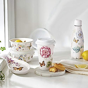 Lenox 837583 Butterfly Meadow Thermal Travel Mug, Multicolor, 1 Count (Pack of 1)